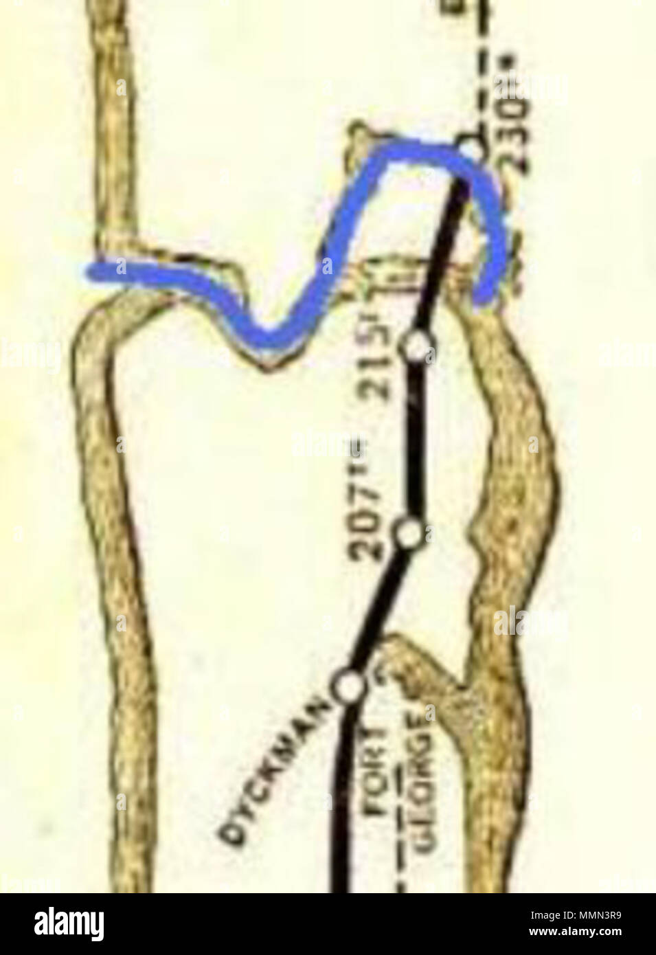 . English: This is a detail from IRT map from 1906. The original path ...
