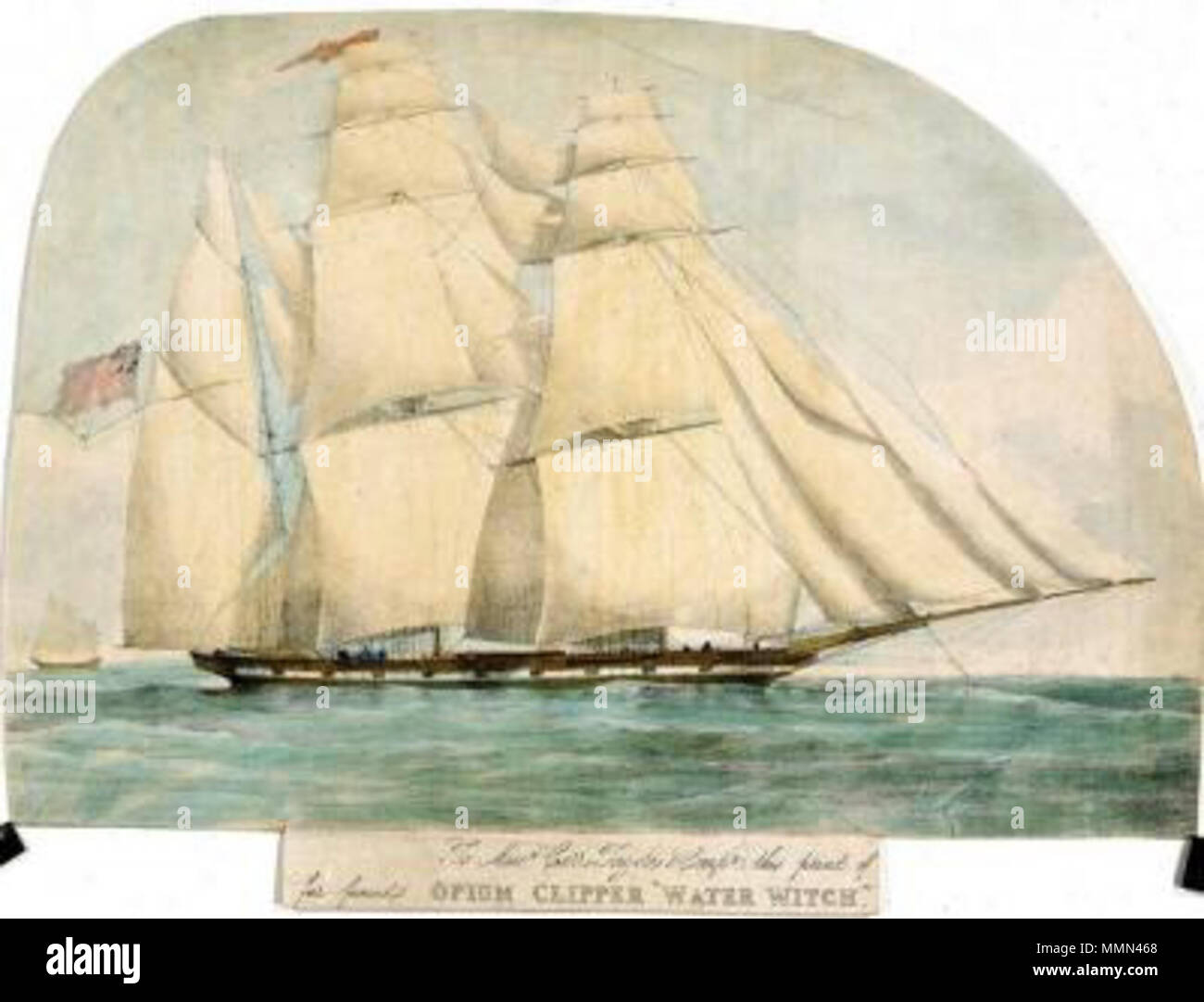 . English: British opium clipper 'Water Witch' built 1831 Opium Clipper ...