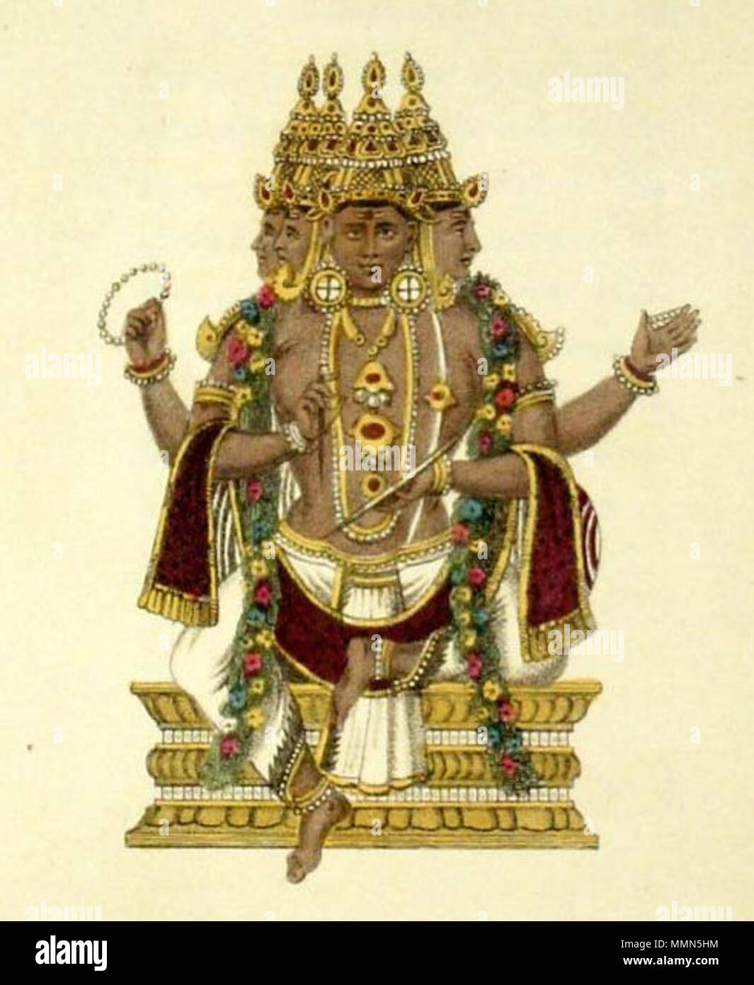 Brahma hindu god painting hi-res stock photography and images - Alamy