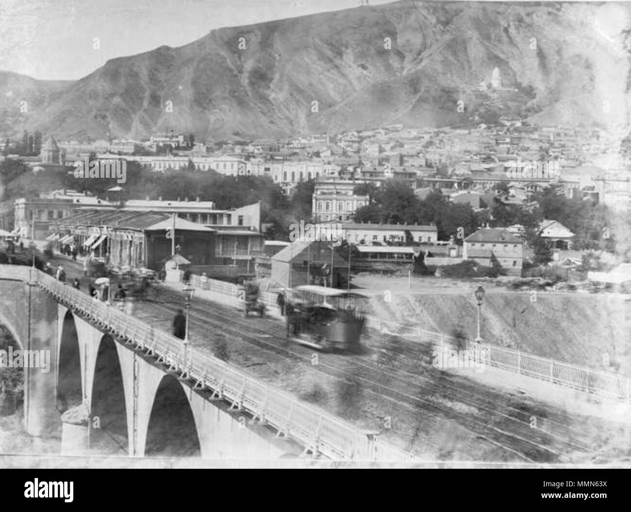 . Tiflis. . 1870s. Kennan, George, 1845-1924 98 Bridge in Tbilisi ...