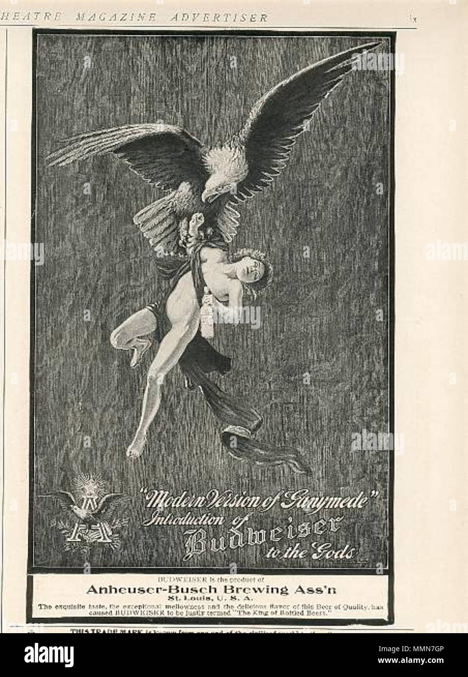 . Ad campaign featuring Ganymede bringing Bud to the Gods, based on a ...