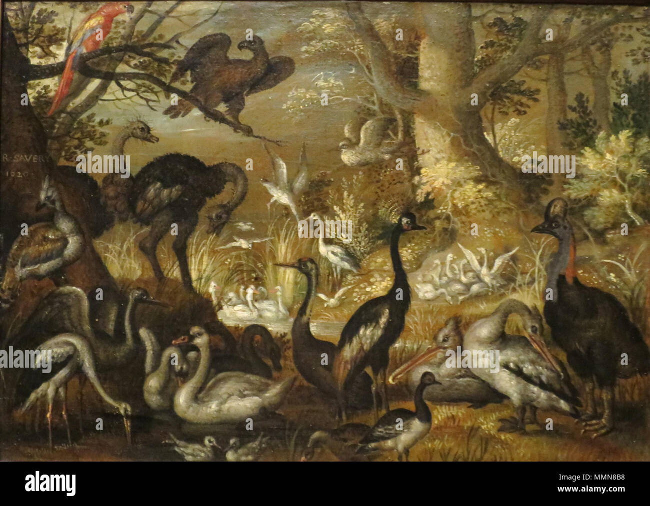 Landscape with birds by roelandt savery hi-res stock photography and ...