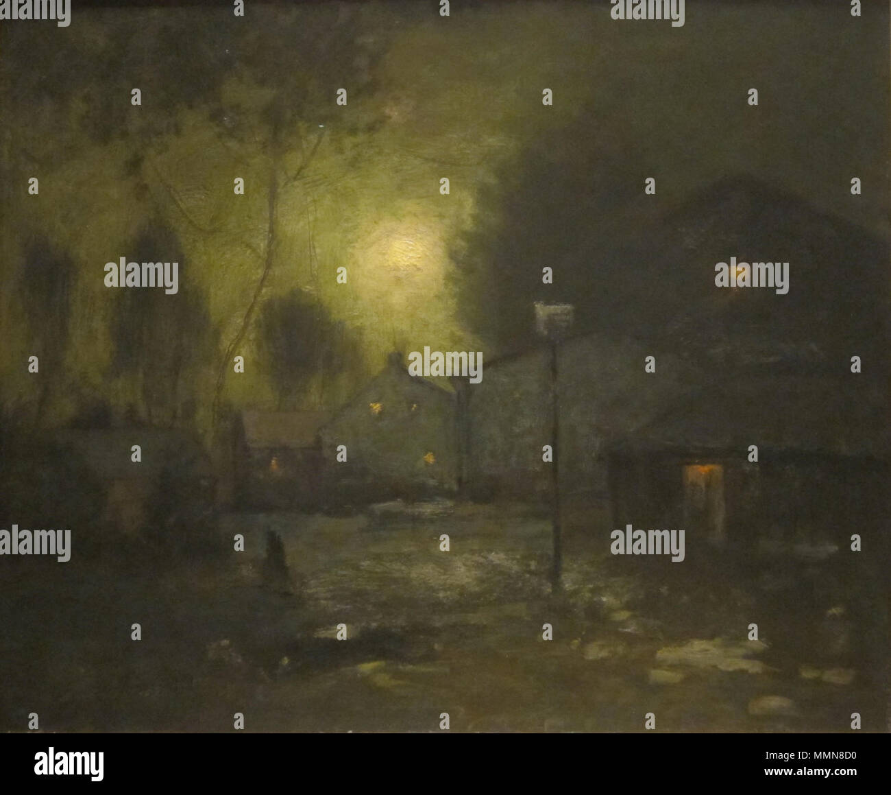 . English: Moonlight, oil on canvas painting by George Inness, 1893, De ...