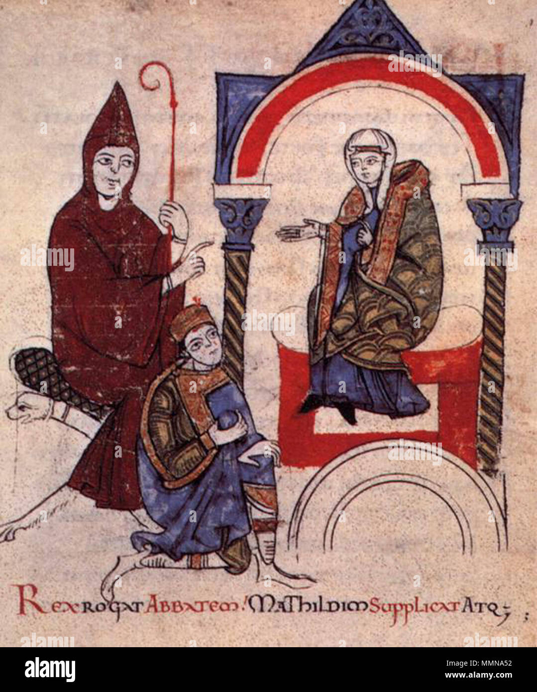 Life of the Countess Matilda of Canossa. 1115. 12th-century painters ...