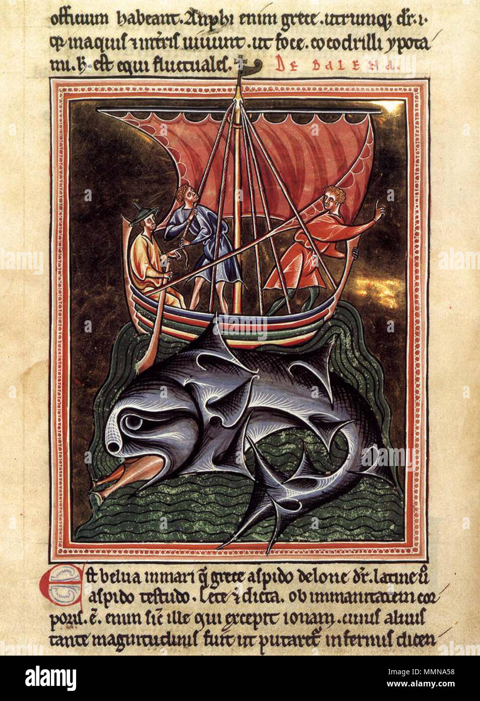 On Whales, folio from a Bestiary. 1190s. 12th-century painters - On ...