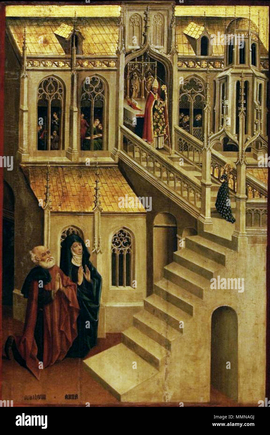 The Presentation of the Virgin Mary in the Temple of Jerusalem. between ...