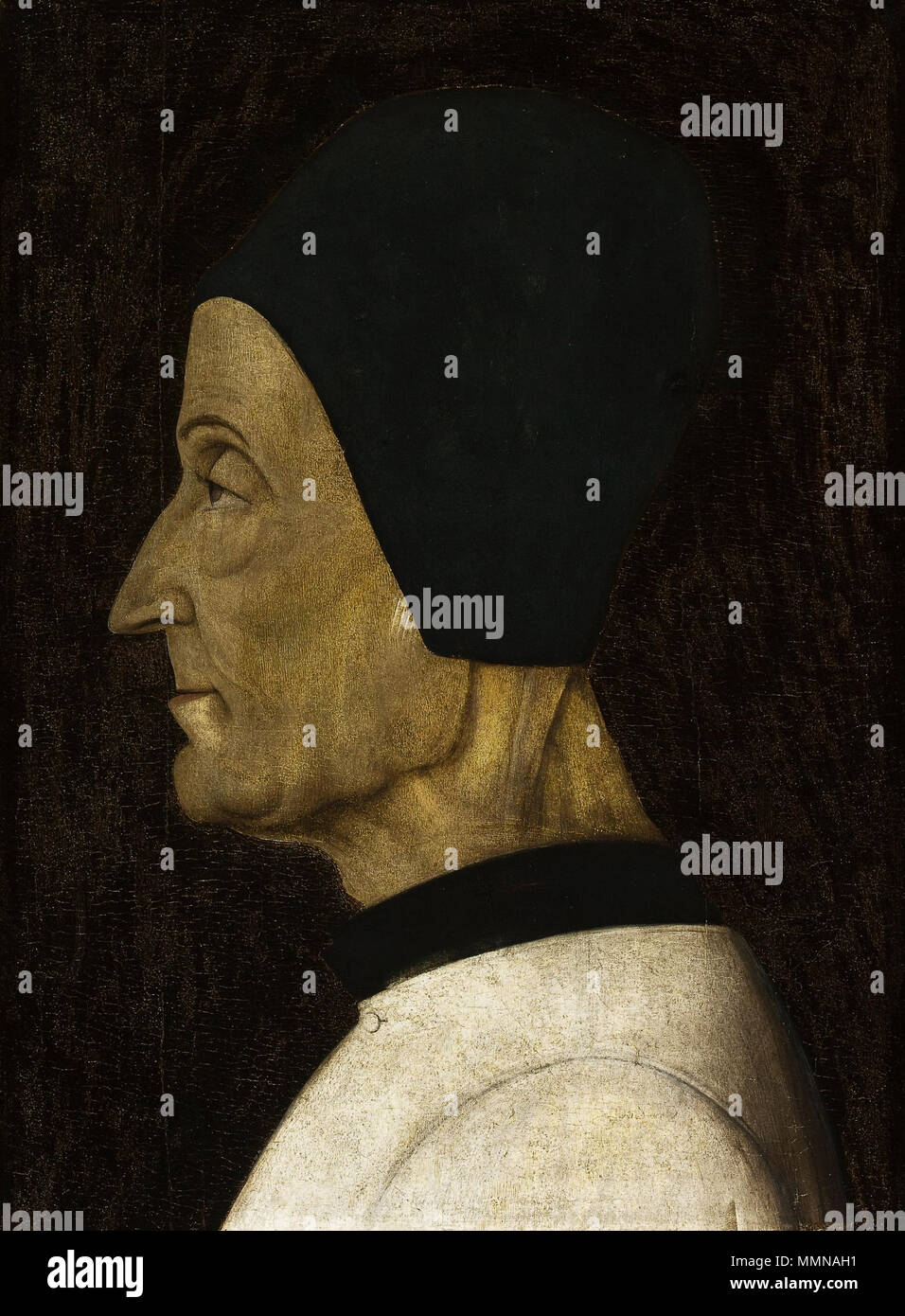 Portrait of Lorenzo Giustiniani.. 1465. Bellini Portrait of Giustiniani ...