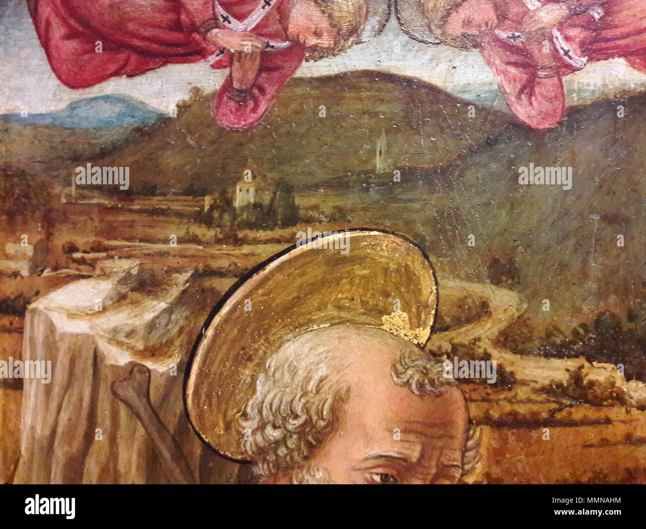 Adoration of the Child (detail).. circa 1470. Fra Diamante Adoration of ...