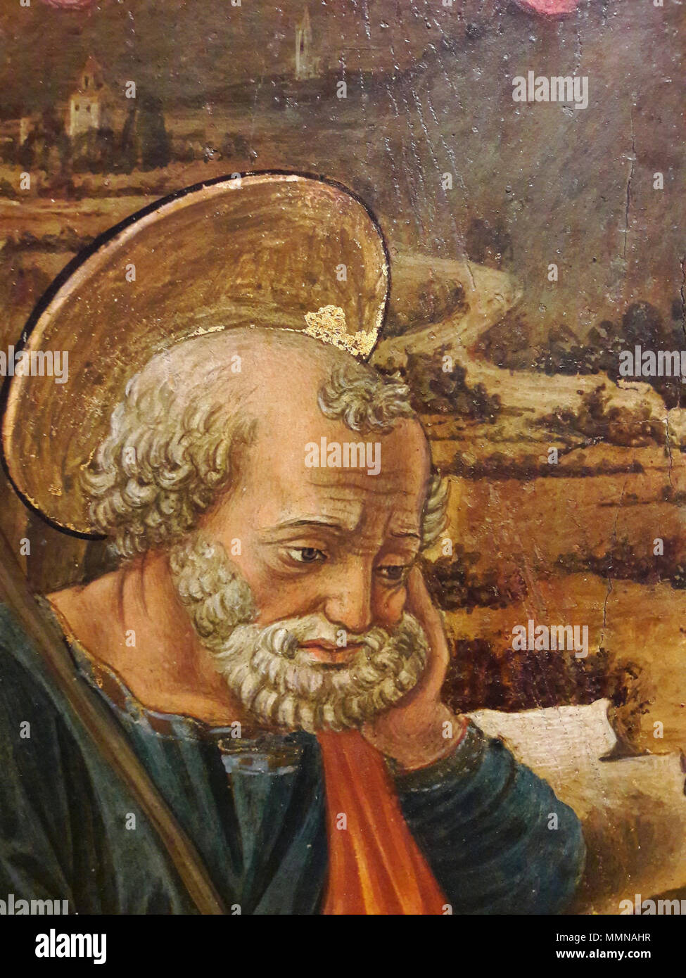 Adoration of the Child (detail).. circa 1470. Fra Diamante Adoration of ...