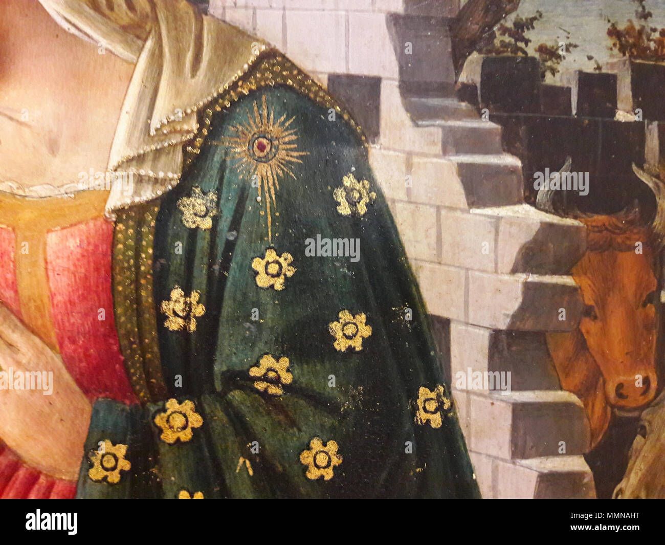 Adoration of the Child (detail).. circa 1470. Fra Diamante Adoration of ...