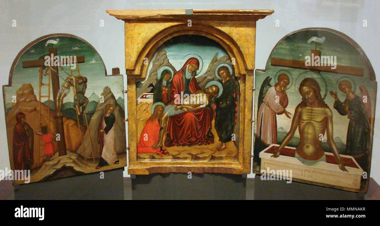 Triptych of Deposition, Lamentation and Resurrection.. between 1489 and 1501. Zafouris Triptych ...
