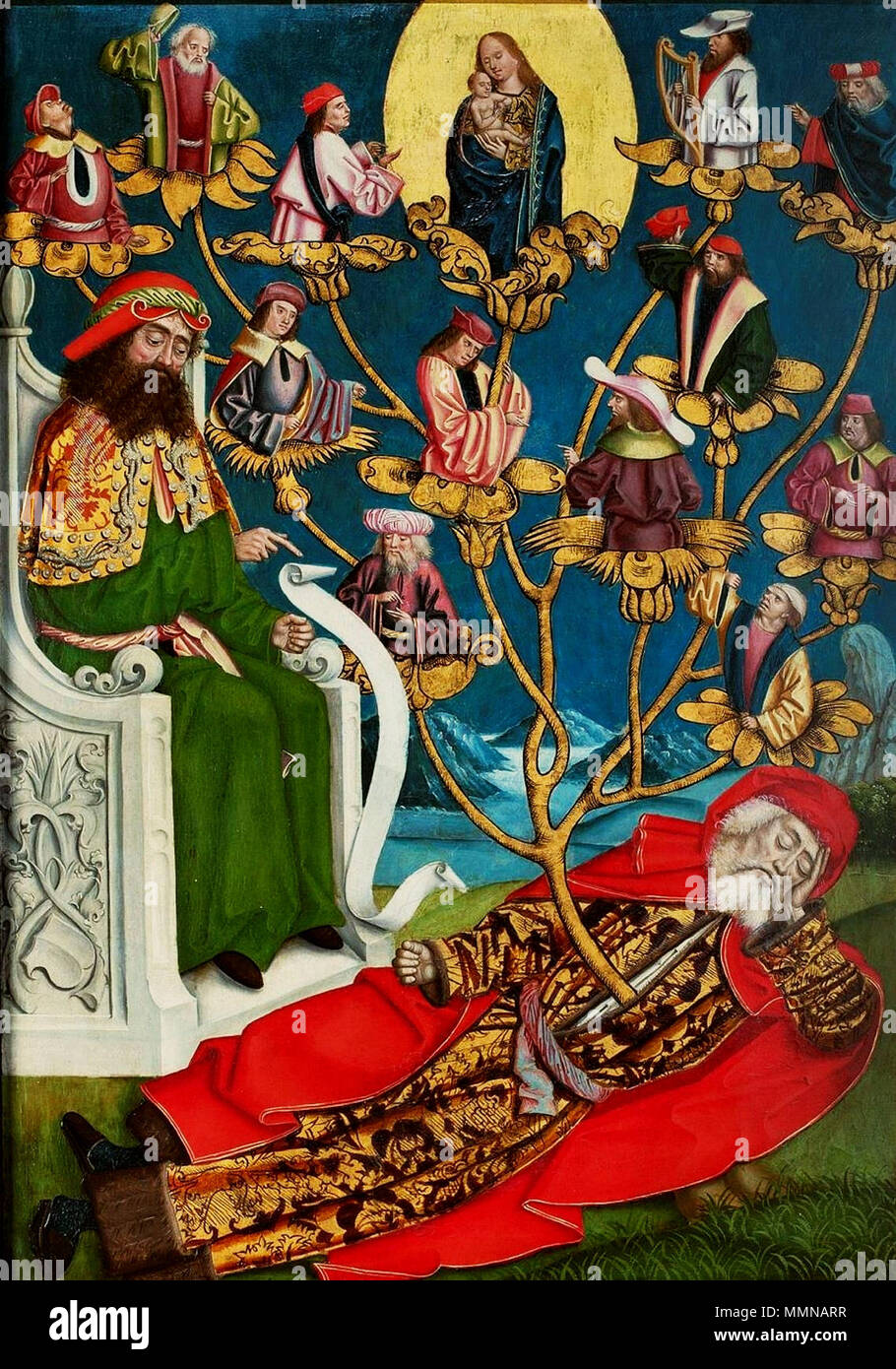 Tree of Jesse.. 1499. Stumme Tree of Jesse Stock Photo - Alamy