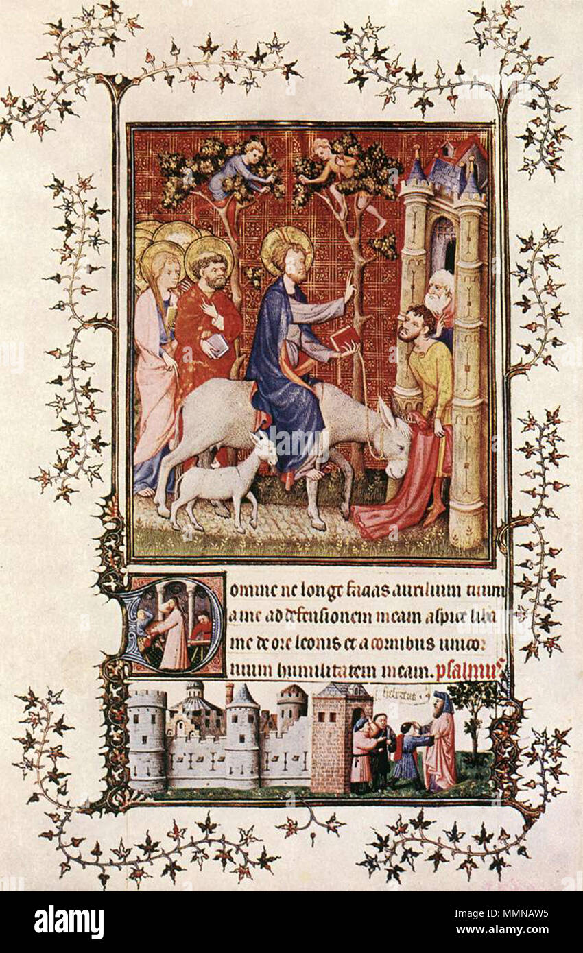 14th-century painters - Page from the Très Belles Heures de Notre Dame de Jean de Berry ...