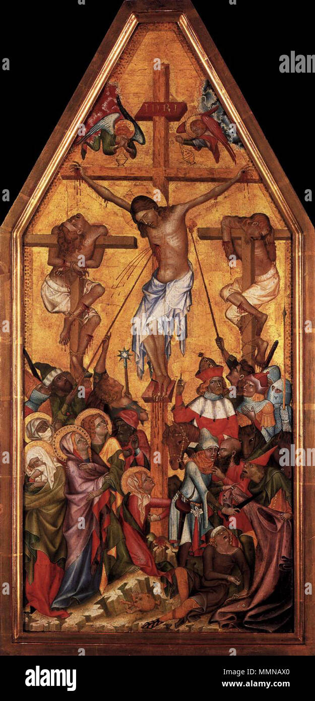 Crucifixion. circa 1360. 14th-century unknown painters - Crucifixion - WGA23514 Stock Photo - Alamy