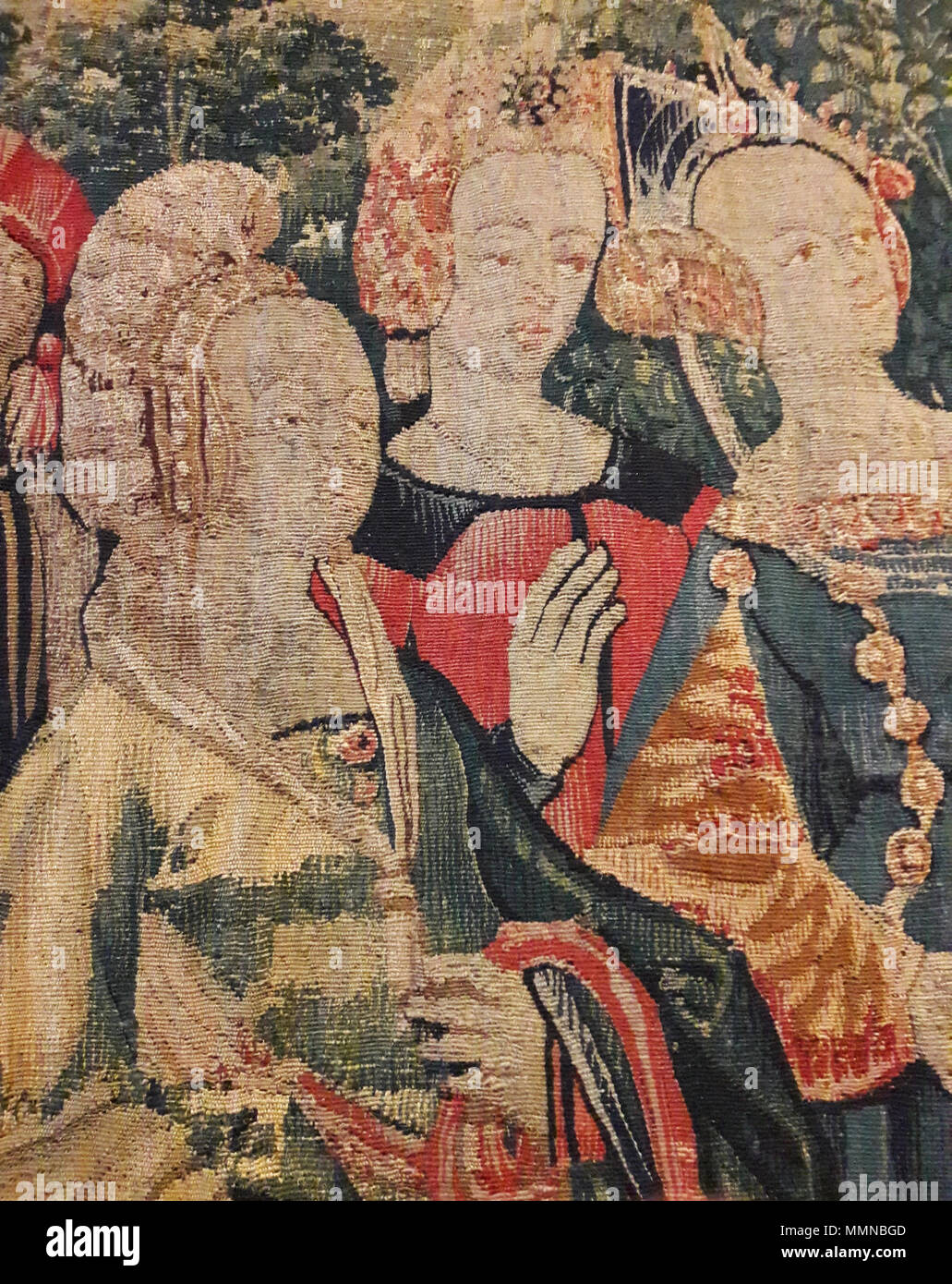 Tapestry with Legend of Ara coeli (Altar of Heaven) (detail).. circa ...