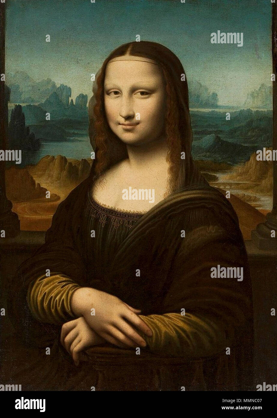 Mona Lisa.. after mid 16th century. Anonymous Mona Lisa Stock Photo - Alamy