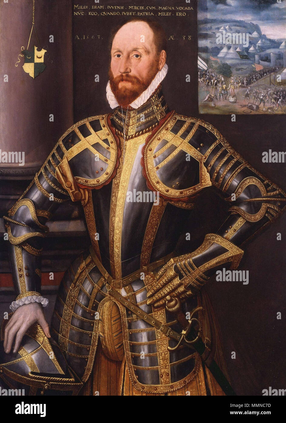 Portrait of John Farnham Gentleman-Pensioner to Elizabeth I of England ...