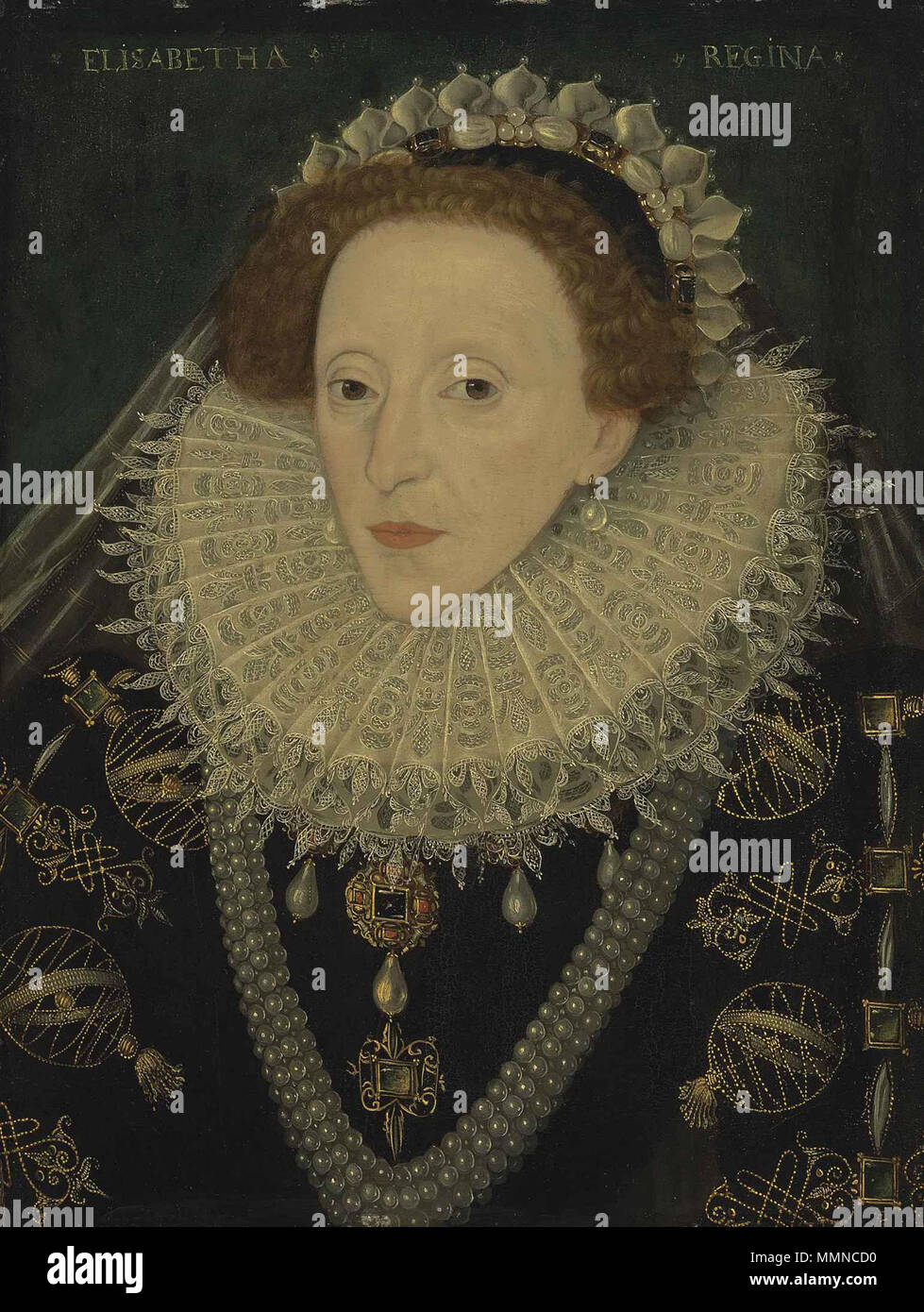 . English: Portrait of Elizabeth I of England . circa 1580. English ...