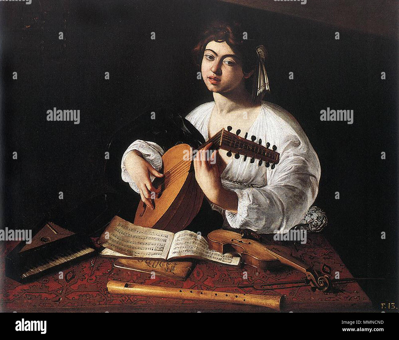 The Lute Player. 1596. 1596 Caravaggio, The Lute Player The Hermitage ...
