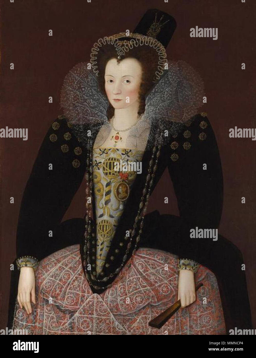 . English: Portrait of Dorothy, Lady Dormer (1577 - ?), daughter of Sir ...
