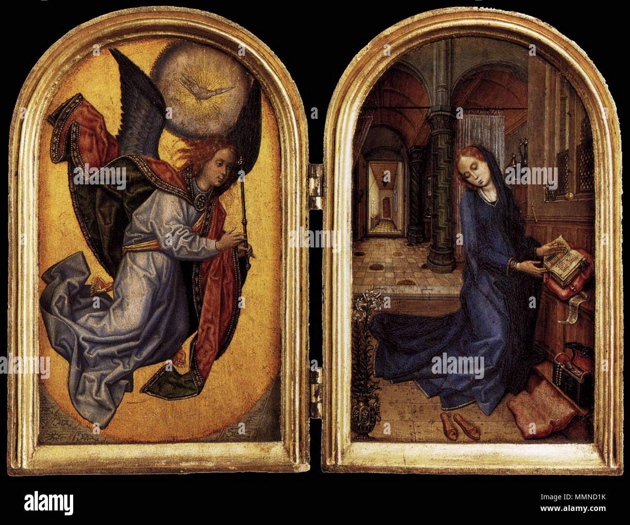 The Annunciation. 1490s. 15th-century unknown painters - The Annunciation - WGA23596 Stock Photo ...
