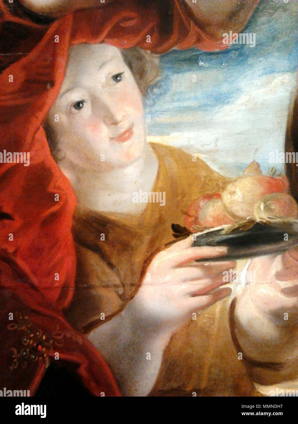 The Holy Family with Saint John, his parents and angels (detail ...