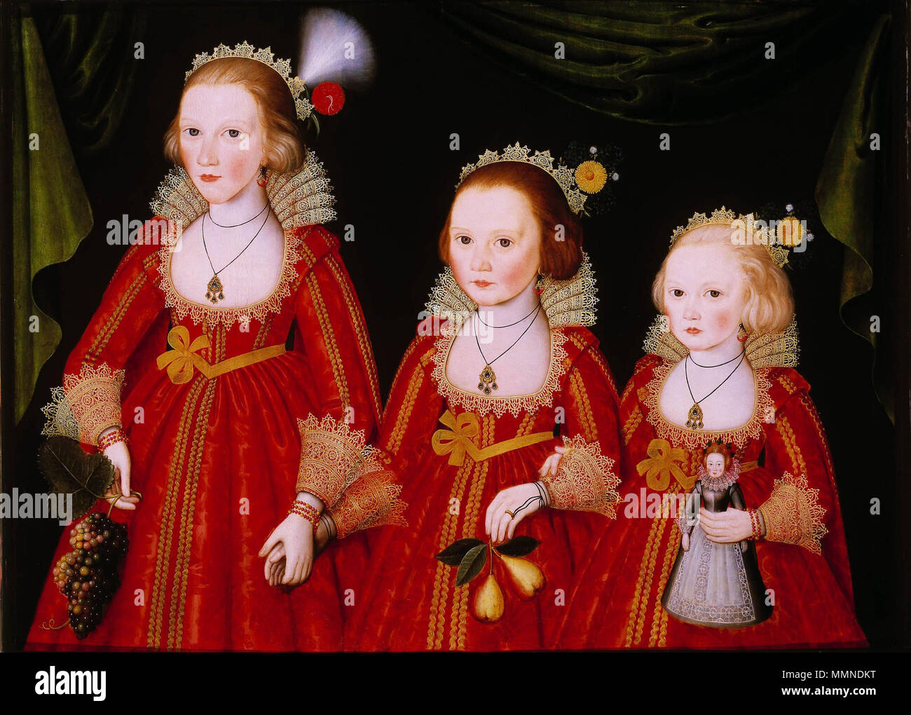 . Three Young Girls . circa 1620. Three Young Girls by Follower of ...