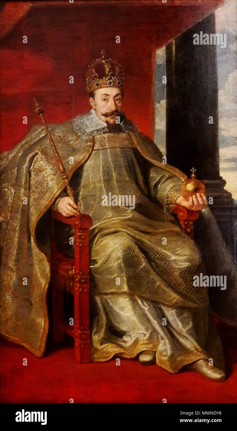 Portrait of Sigismund III Vasa in coronation robes.. circa 1624 ...