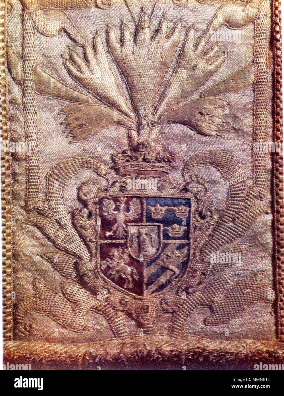 Chasuble with the coat of arms of the House of Vasa (detail).. second ...