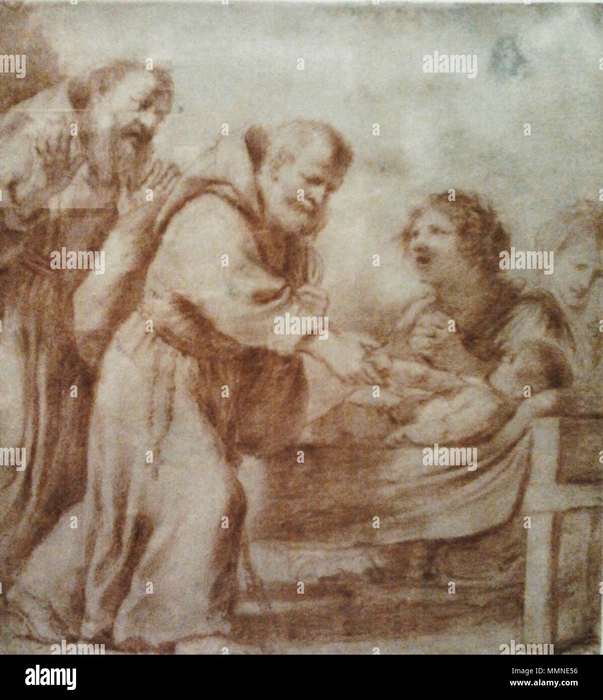 Blessed Felix of Cantalice resurrecting a dead child.. before 1629 ...