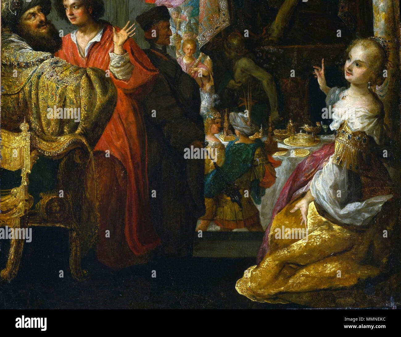 Daniel and Cyrus before the Idol Bel (detail).. between 1636 and 1637 ...