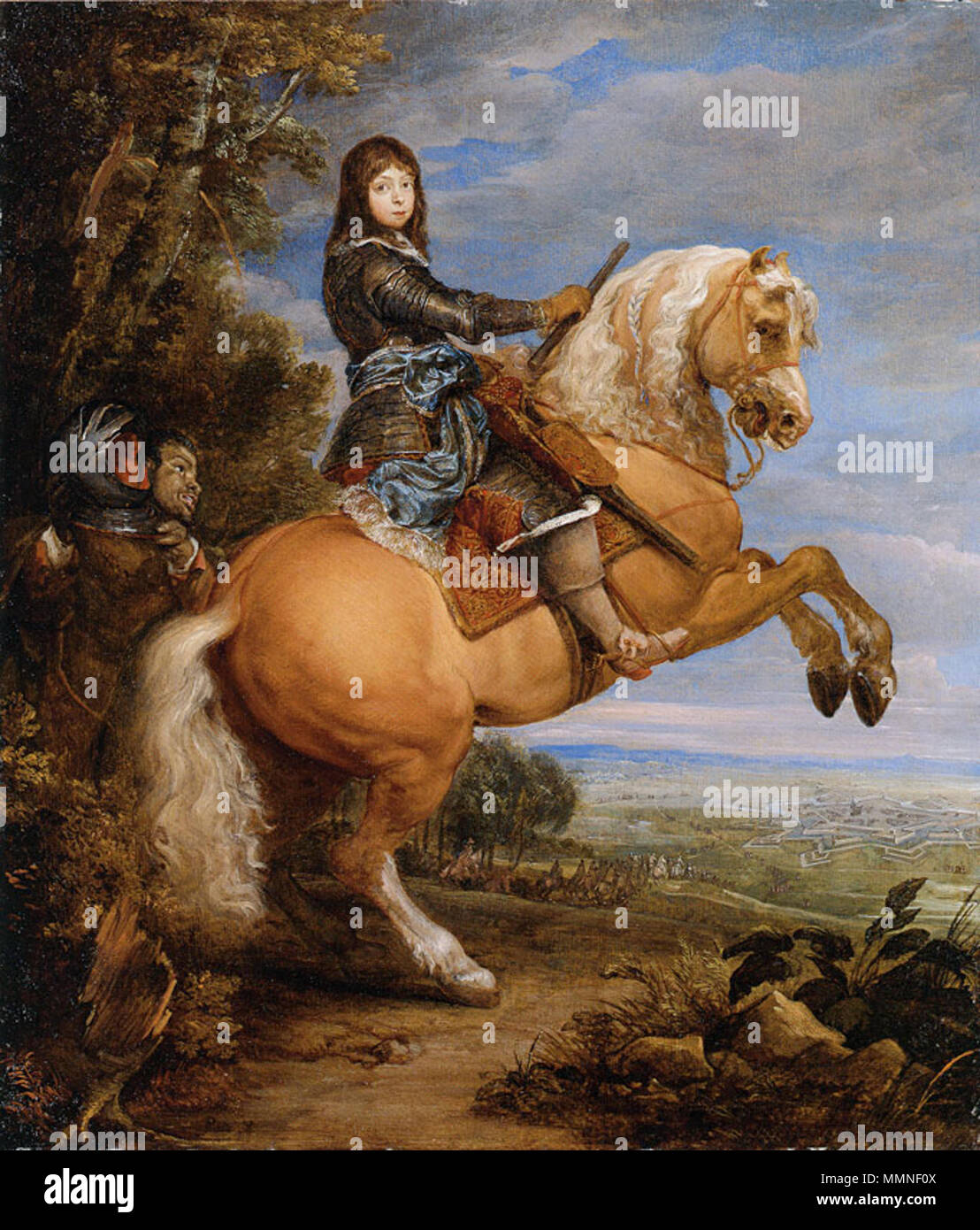 Gonzales Coques - Equestrian portrait of Louis II de Bourbon, the Grand ...