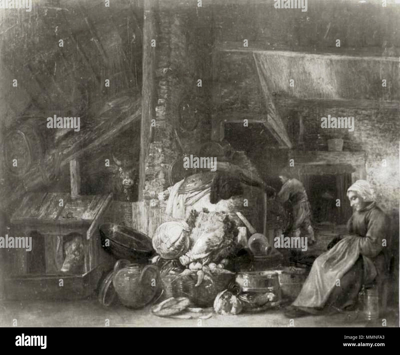 In the shed.. first half of 17th century. Saftleven In the shed Stock ...