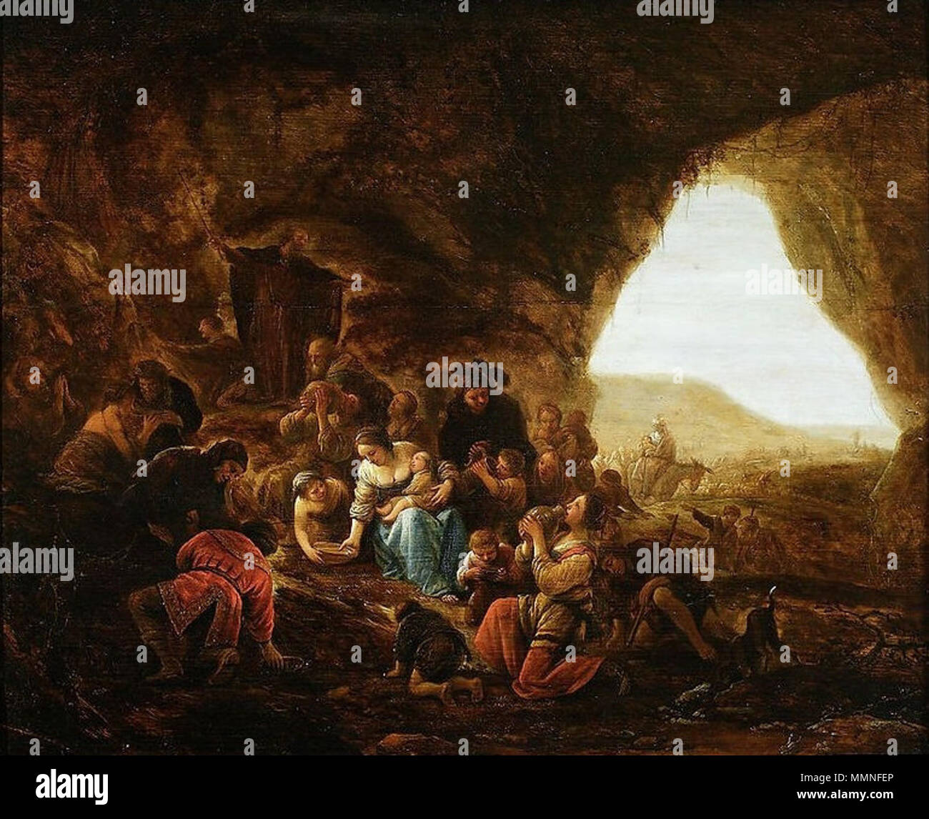 Moses strikes water from the stone hi-res stock photography and images ...