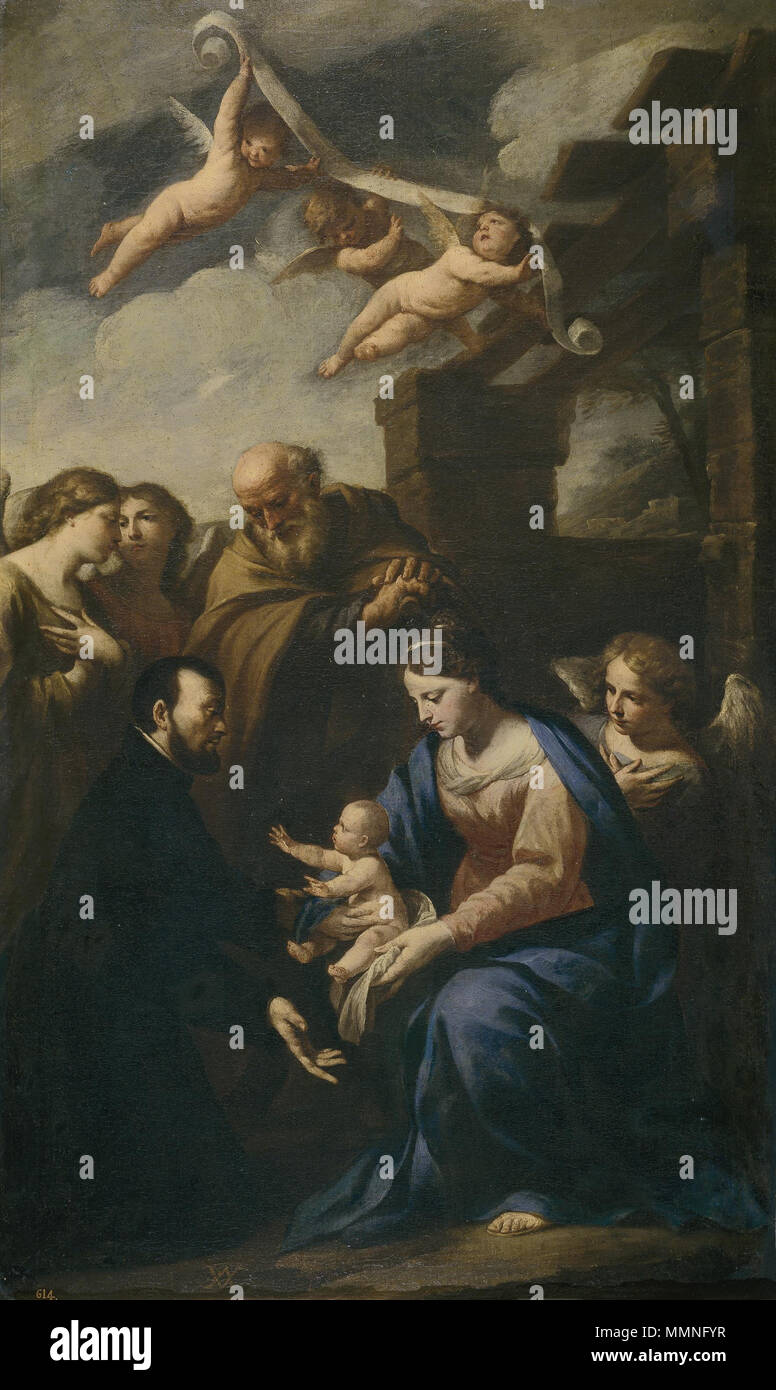 . English: St Cajetan before the Holy Family . 1660. Andrea Vaccaro ...