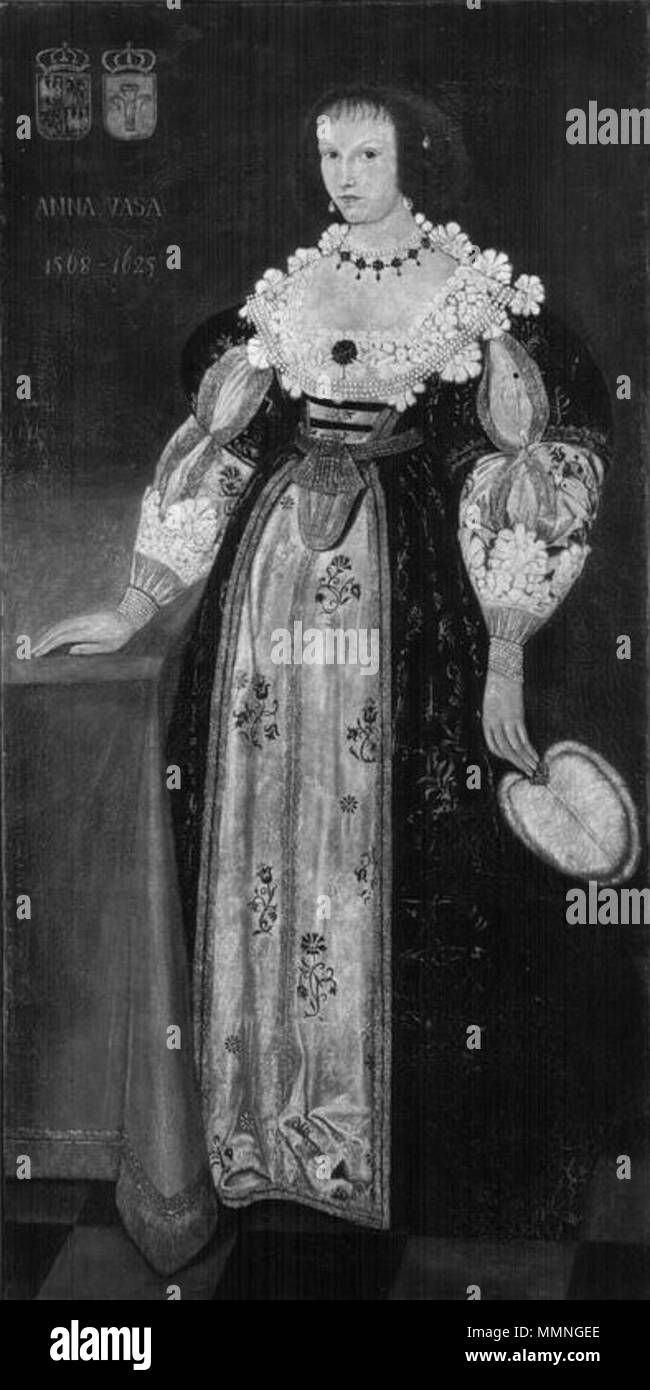 Portrait of a lady with a fan.. 1630s. Elbfas Portrait of a lady with a ...