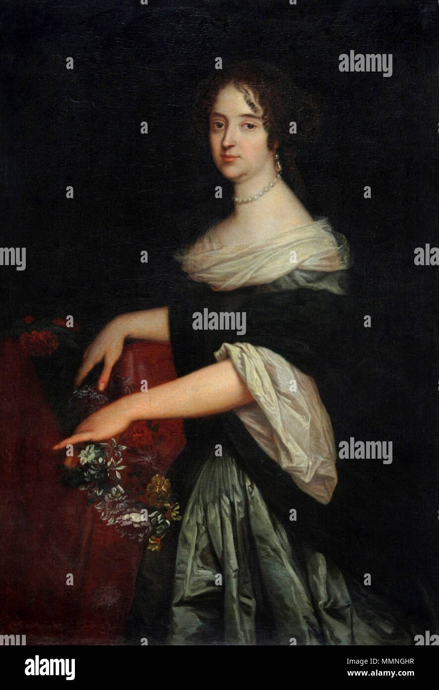 Portrait of Maria Anna Wielopolska.. between 1675 and 1678. Maria Anna ...