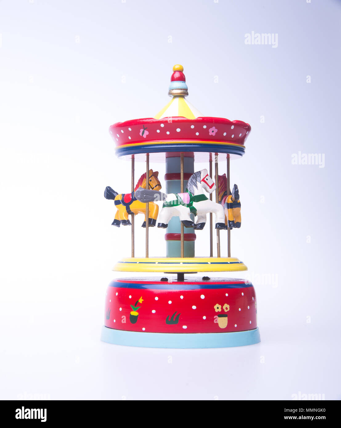 carousel horses or classic carousel horses on background Stock Photo ...