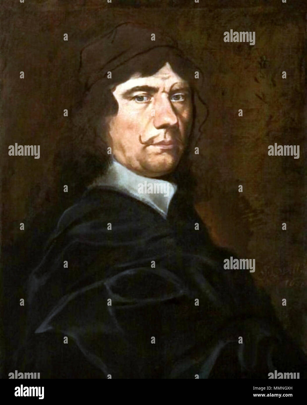 Self-portrait.. 1682. Michael Willmann Stock Photo - Alamy