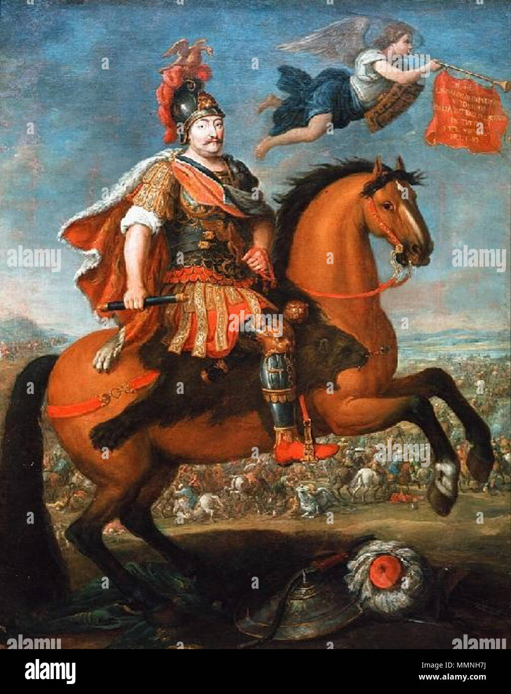 Equestrian portrait of John III Sobieski.. 1690s. Rugendas John III ...
