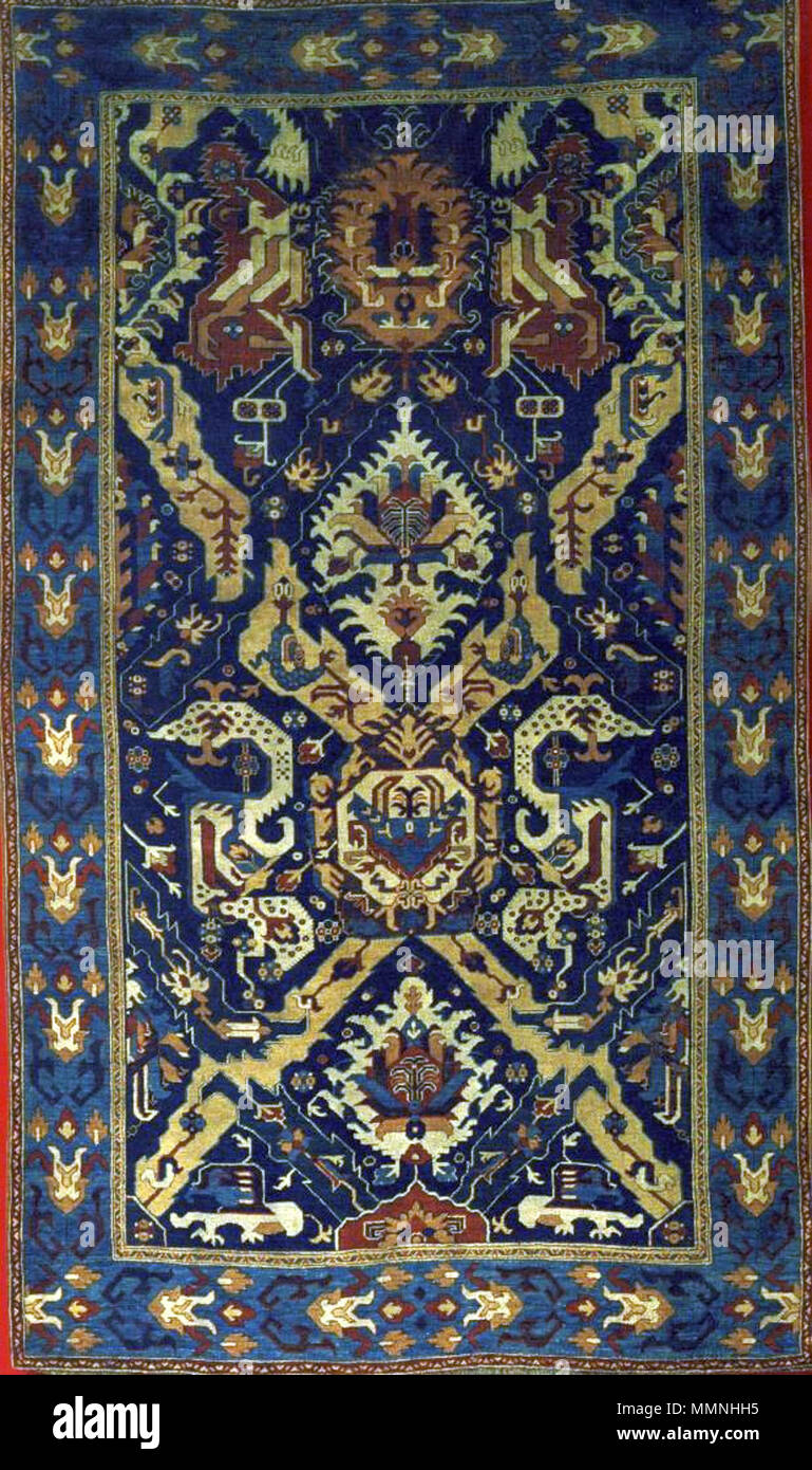 'Dragon' carpet.. circa 1700. Karabakh Dragon carpet Stock Photo - Alamy