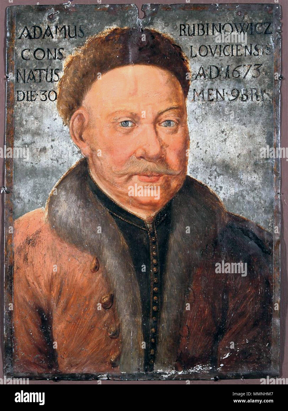 Coffin portrait of Adam Rubinowicz.. first quarter of 18th century ...