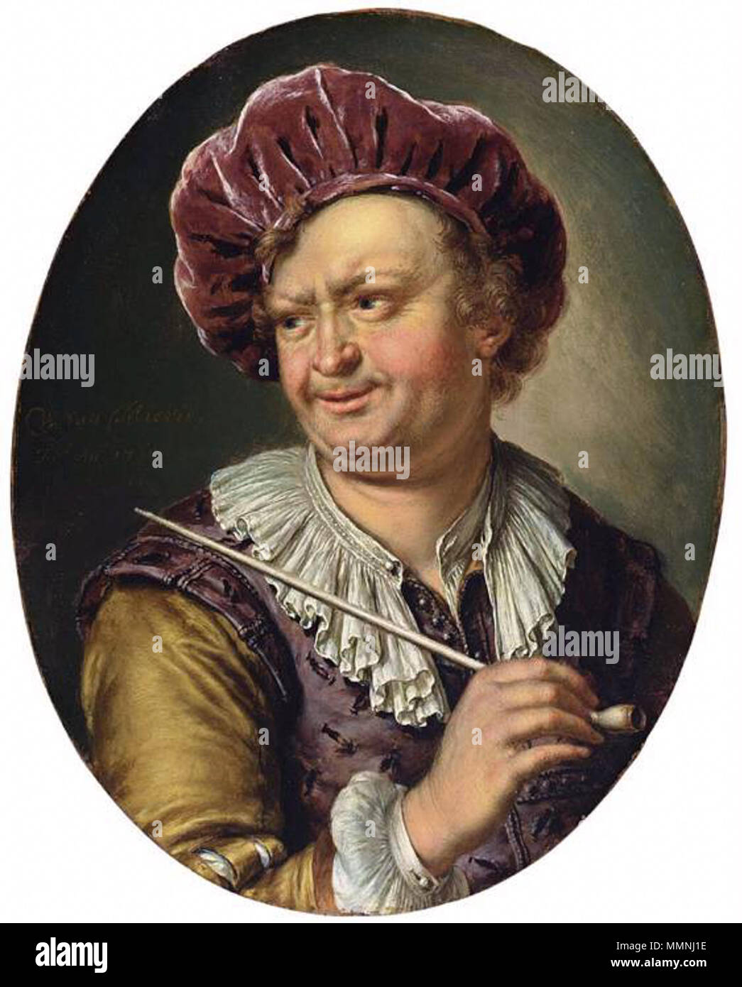 Man with Pipe. 1710. Willem van Mieris - Man with Pipe - WGA15647 Stock ...