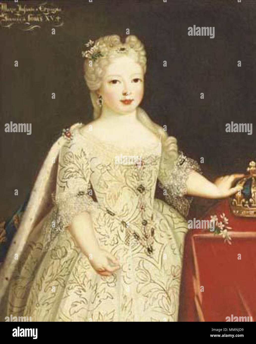 The Infanta Maria Anna Victoria of Spain while living in France as ...