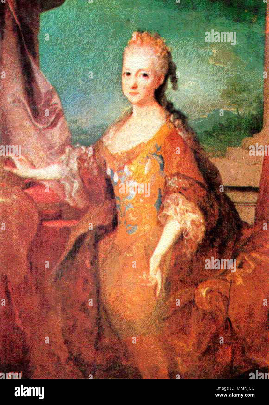 English: Portrait of Louise Élisabeth d'Orléans (1709-1742) Español ...