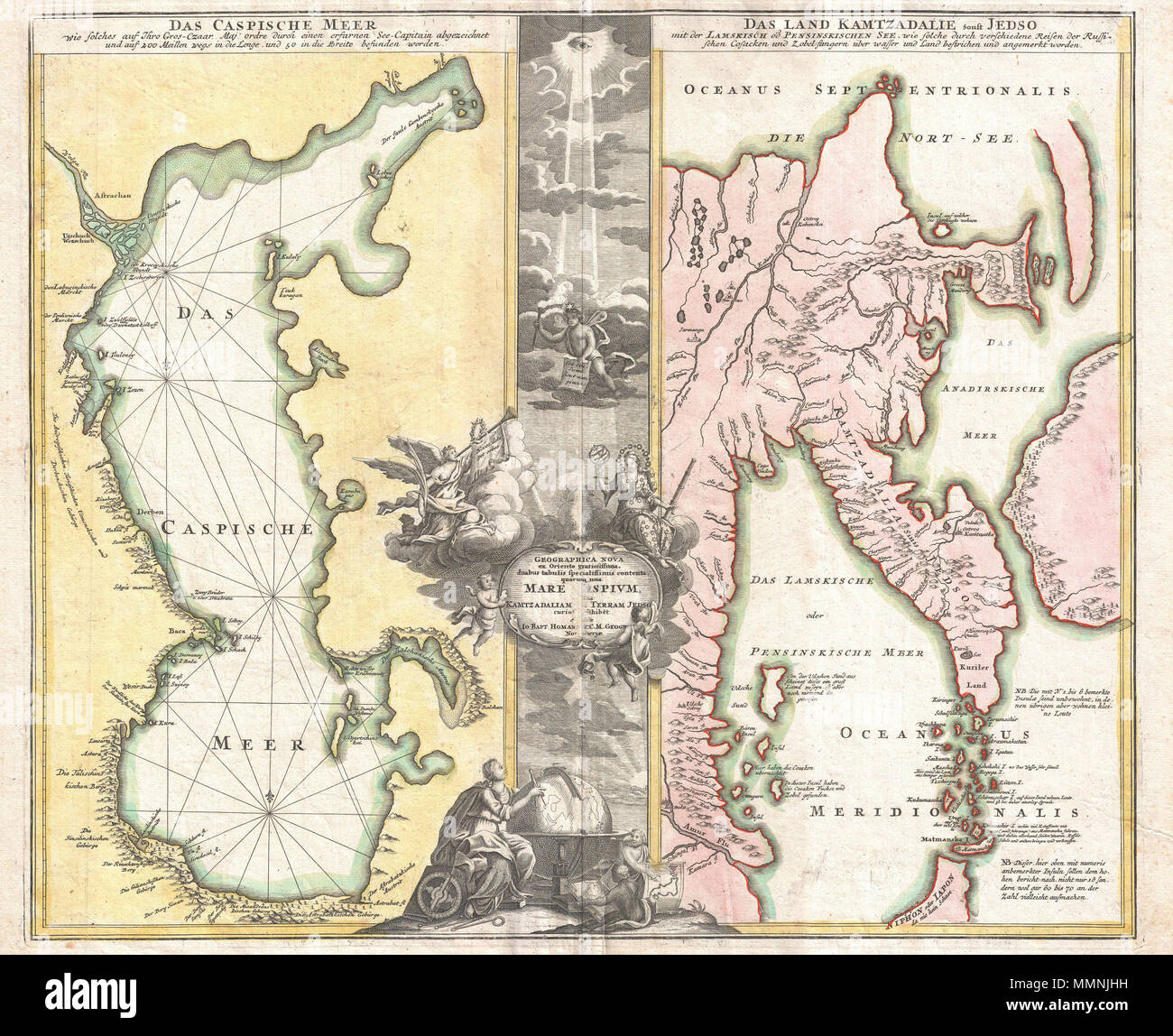 . English: One of Homann's most interesting and influential maps, this ...