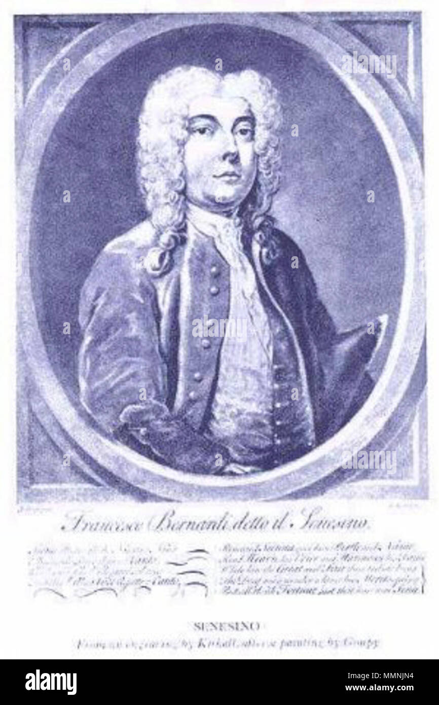Portrait of Senesino (1686-1758). 1727. Senesino2 Stock Photo - Alamy