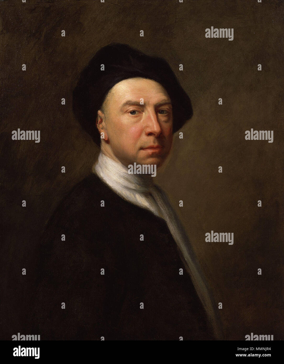 Self-portrait. 1729. Jonathan Richardson by Jonathan Richardson Stock ...