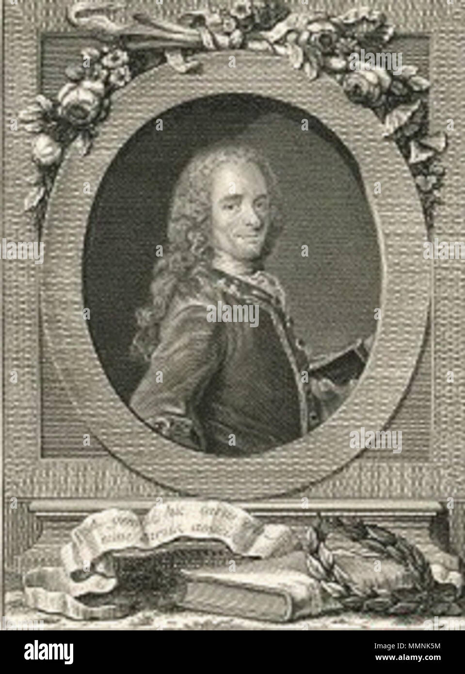 . Portrait of Voltaire (1694-1778) . 18th century. Cathelin-Voltaire ...