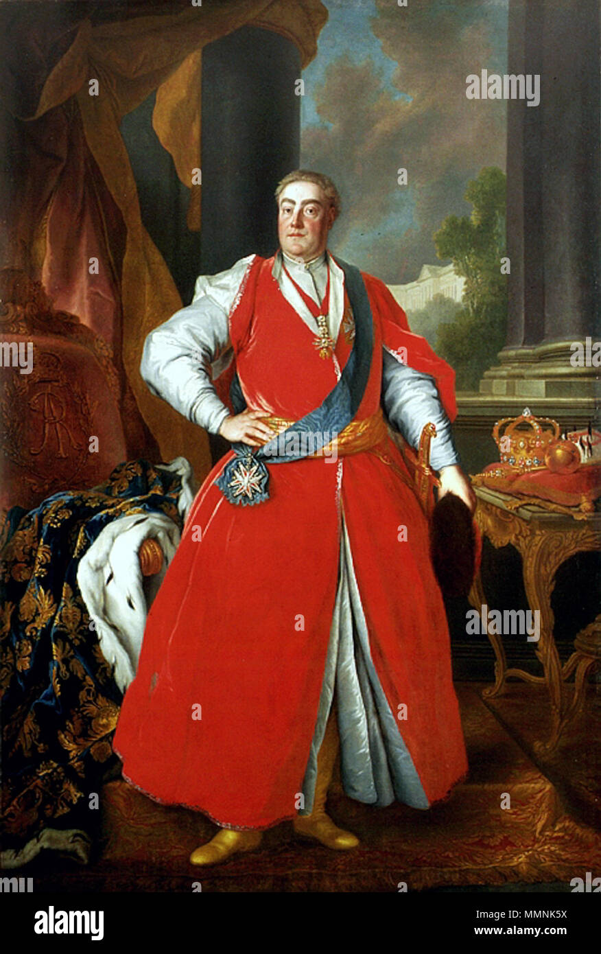 Portrait of King Augustus III in Polish costume.. circa 1737. Silvestre ...